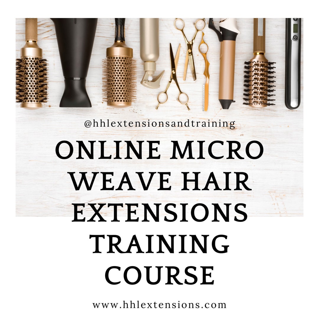 Online Hair Extension Training Course - Micro Weave - Etsy