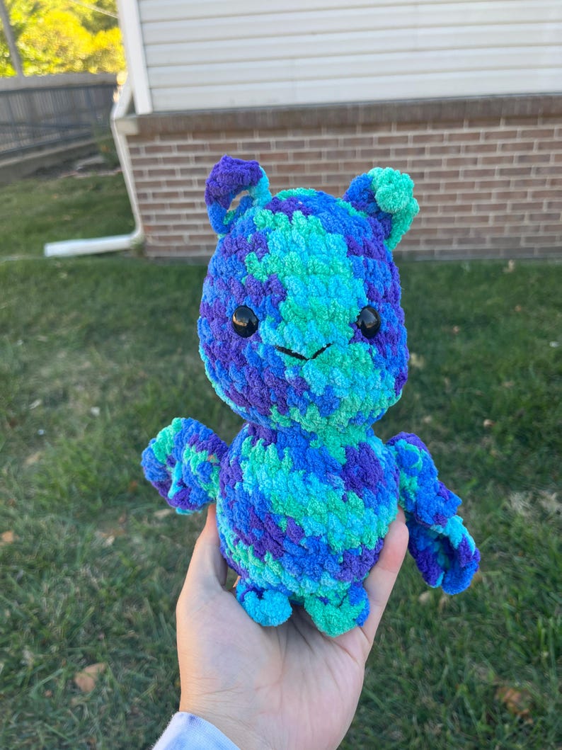 Barney the Bat | Crochet Bat Stuffed Animal - Etsy