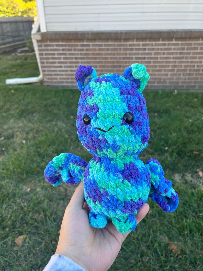 Barney the Bat | Crochet Bat Stuffed Animal - Etsy