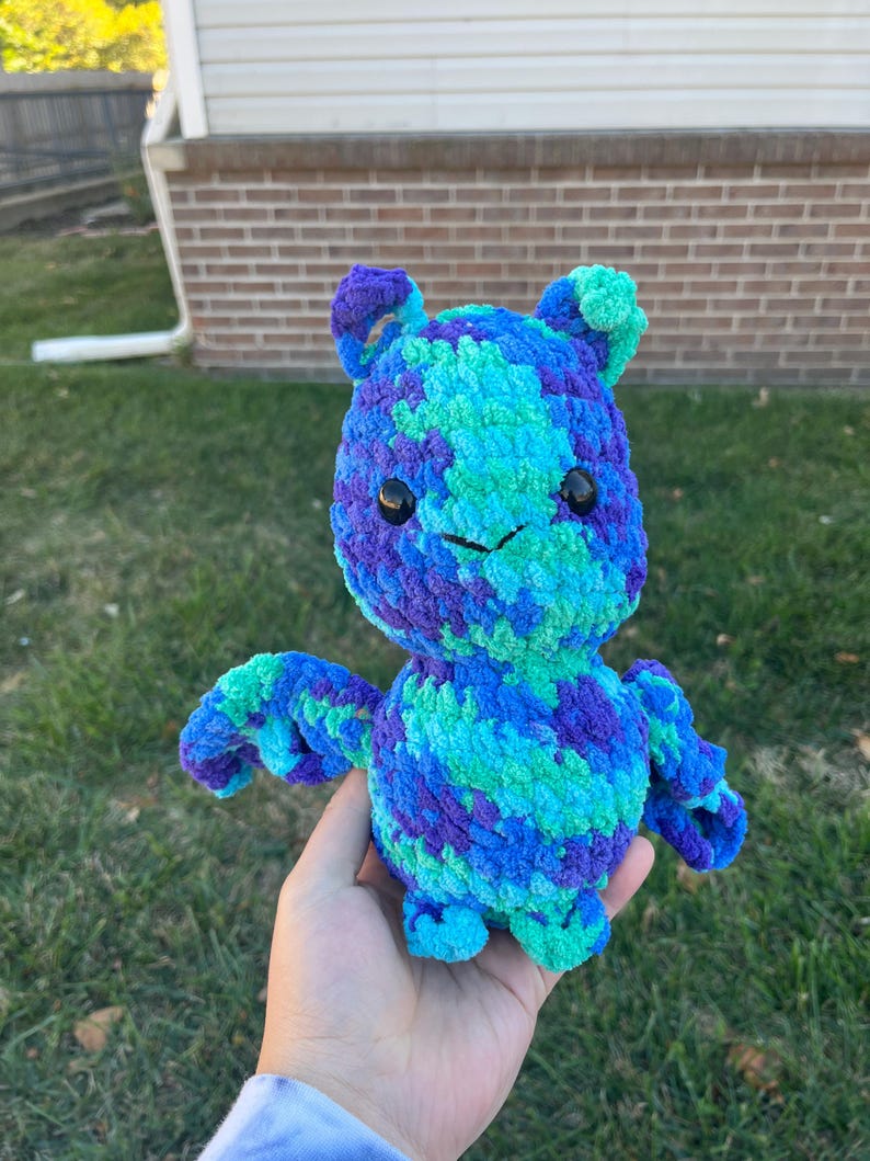 Barney the Bat | Crochet Bat Stuffed Animal - Etsy
