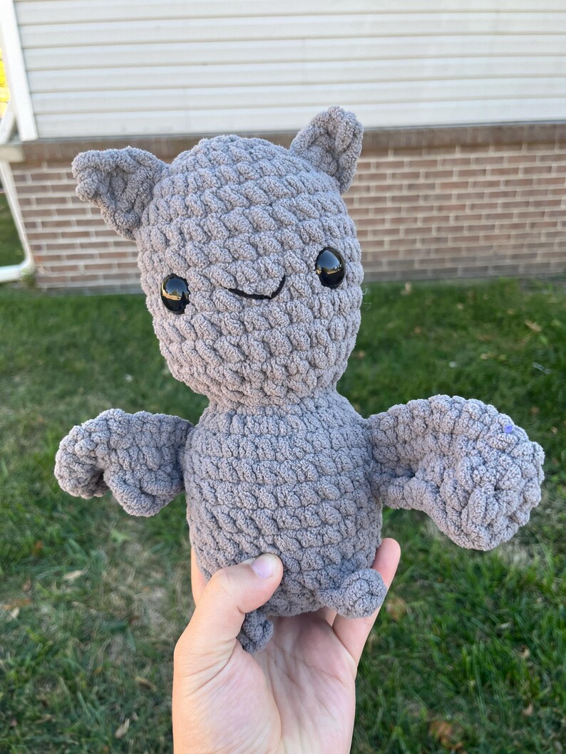 Barney the Bat | Crochet Bat Stuffed Animal - Etsy