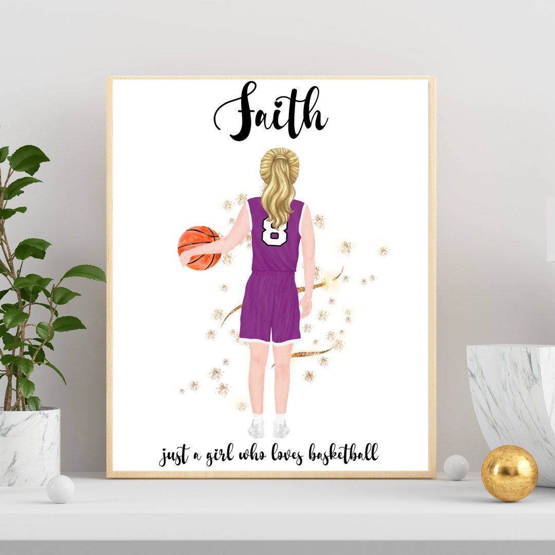 Personalized Basketball Poster, Basketball Gift, Personalized ...