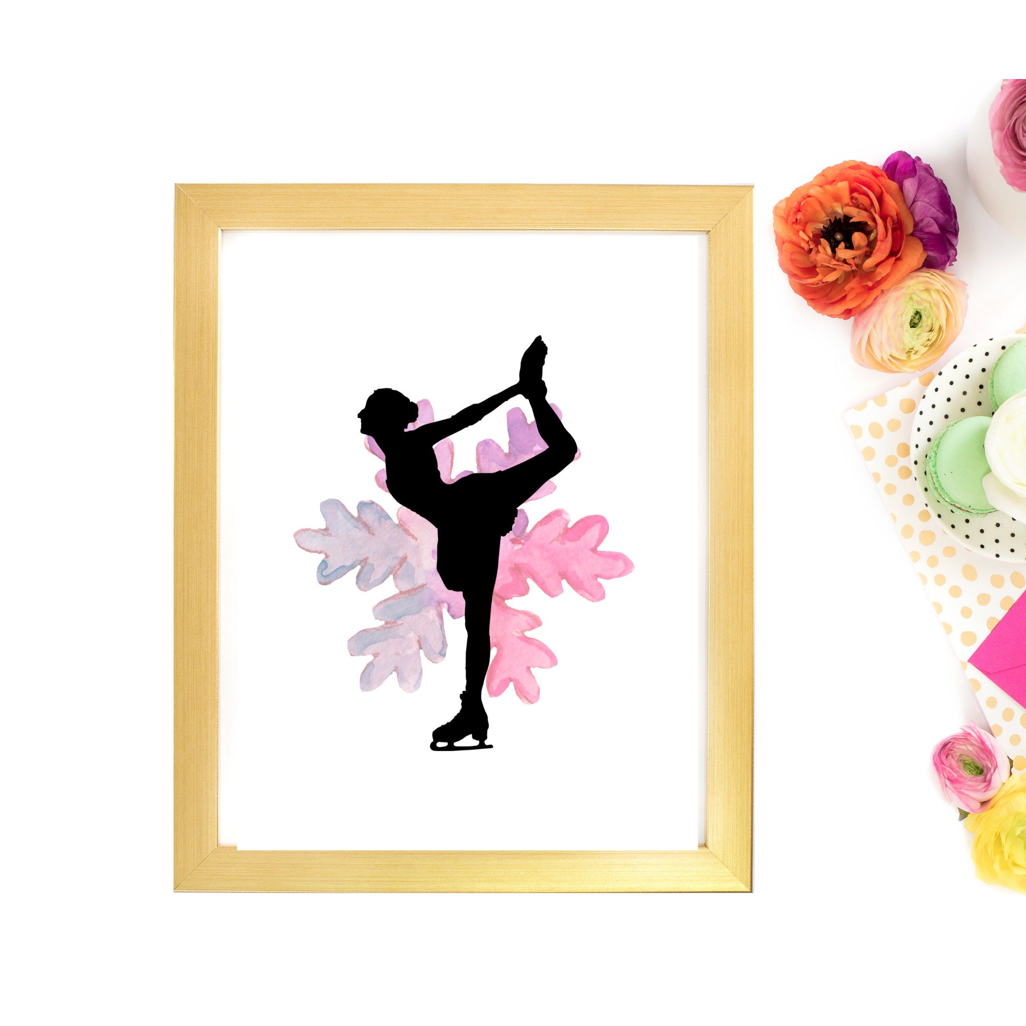 Figure Skating Poster Bundle Printable Figure Skater Artwork - Etsy