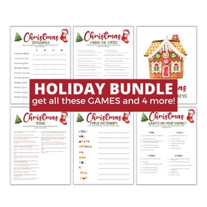 10 Printable Christmas Activities, Christmas Activity Bundle, Kid's ...