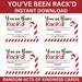 You've Been Rack'd Printable Cards, Random Acts of Christmas Kindness ...