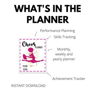 Cheer Journal | Cheerleader Planner | Digital Download | Printable ...