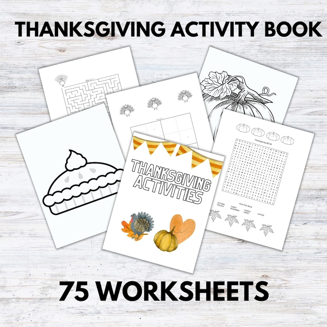 Thanksgiving Activity Worksheets