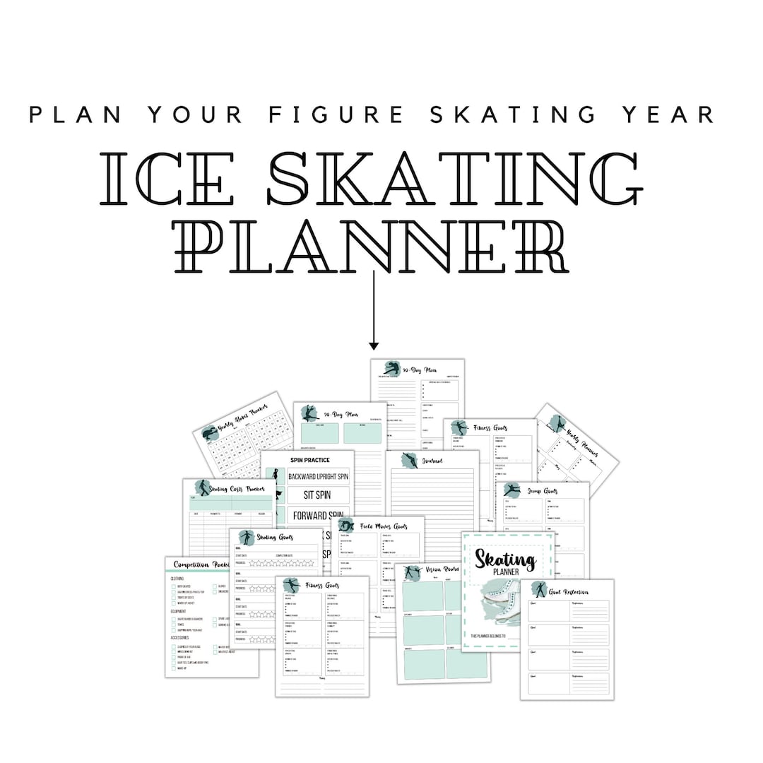 Ice Skating Journal | Figure Skating Planner | Digital Download ...