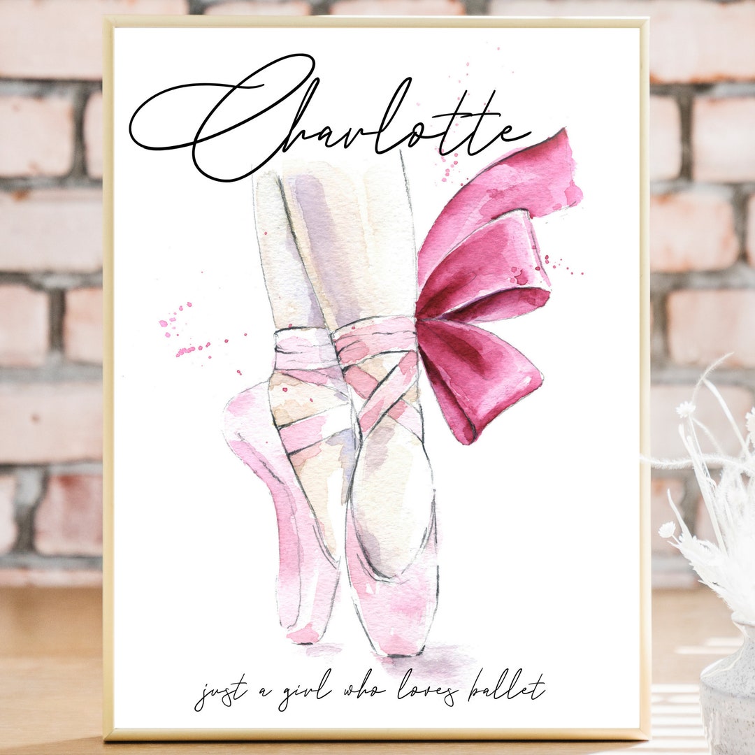 Personalized Dance Poster, Dance Gift, Personalized Ballet Gift, Teen ...