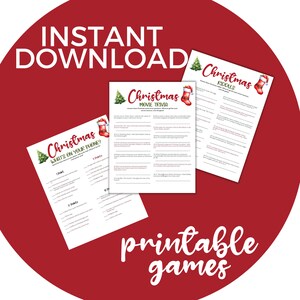 10 Printable Christmas Activities, Christmas Activity Bundle, Kid's ...