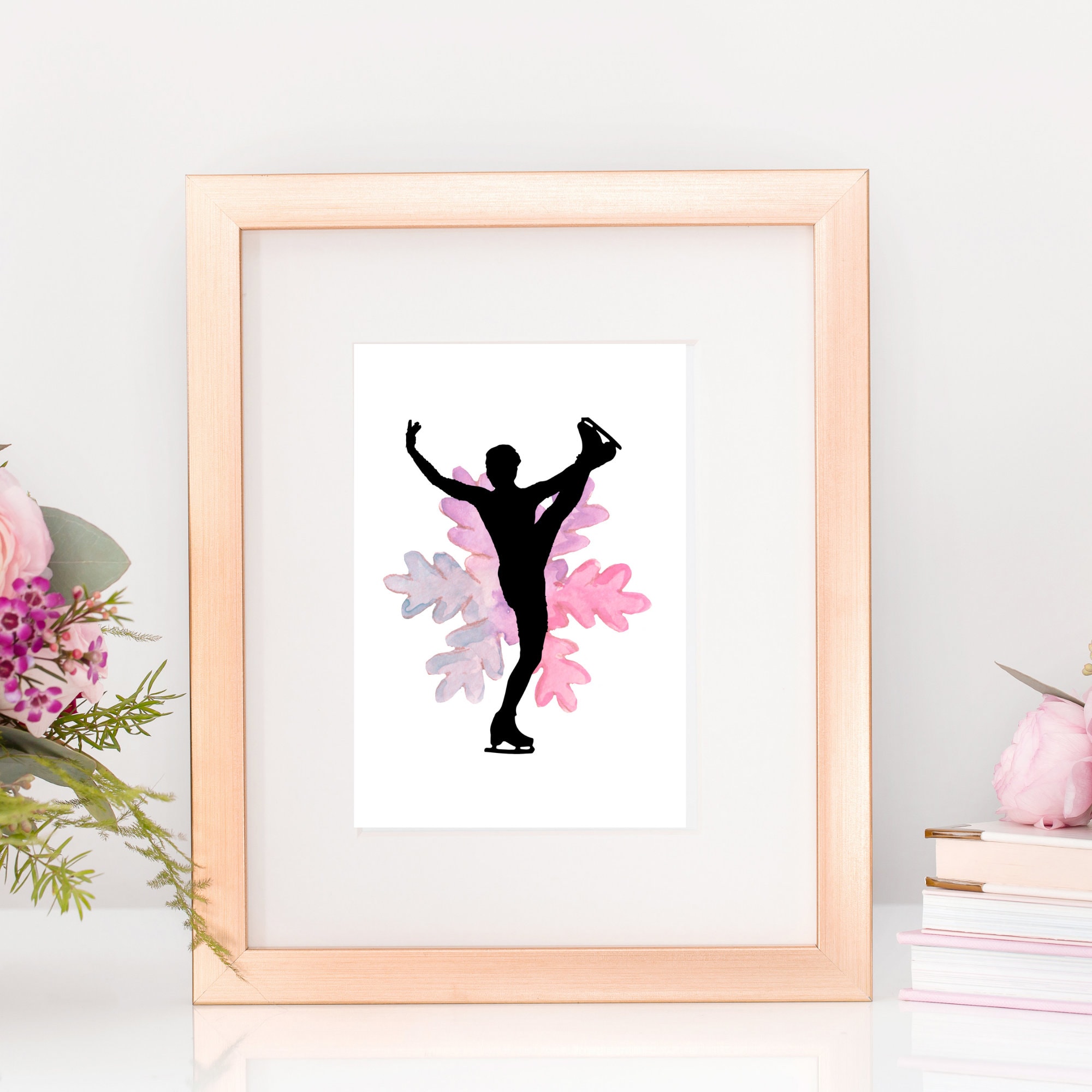 Figure Skating Poster Bundle Printable Figure Skater Artwork - Etsy