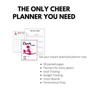 Cheer Journal | Cheerleader Planner | Digital Download | Printable ...