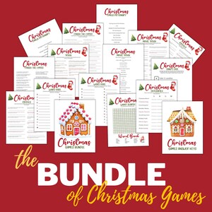 10 Printable Christmas Activities, Christmas Activity Bundle, Kid's ...