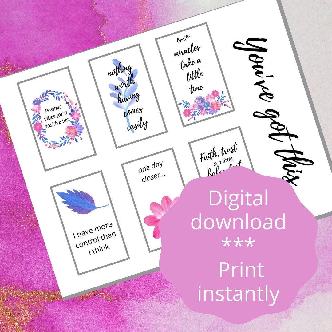 Printable Affirmations for Fertility | Digital Download | Affirmation ...