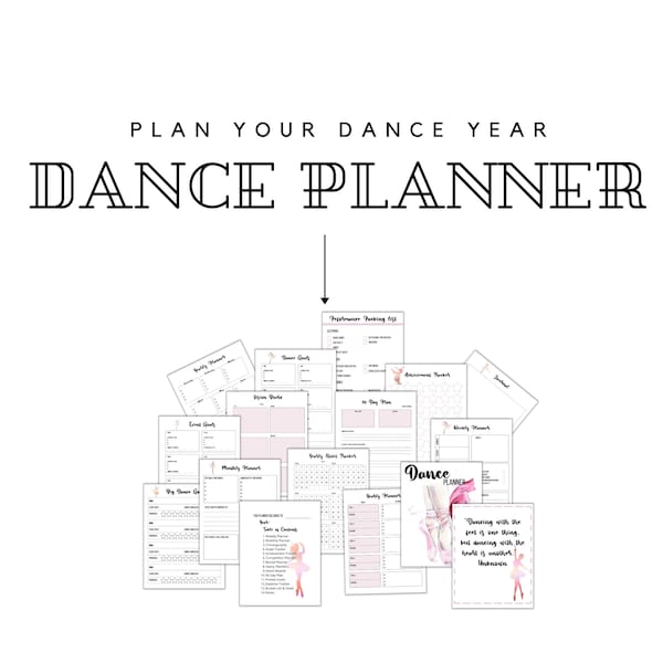 Dancer Planner - Etsy