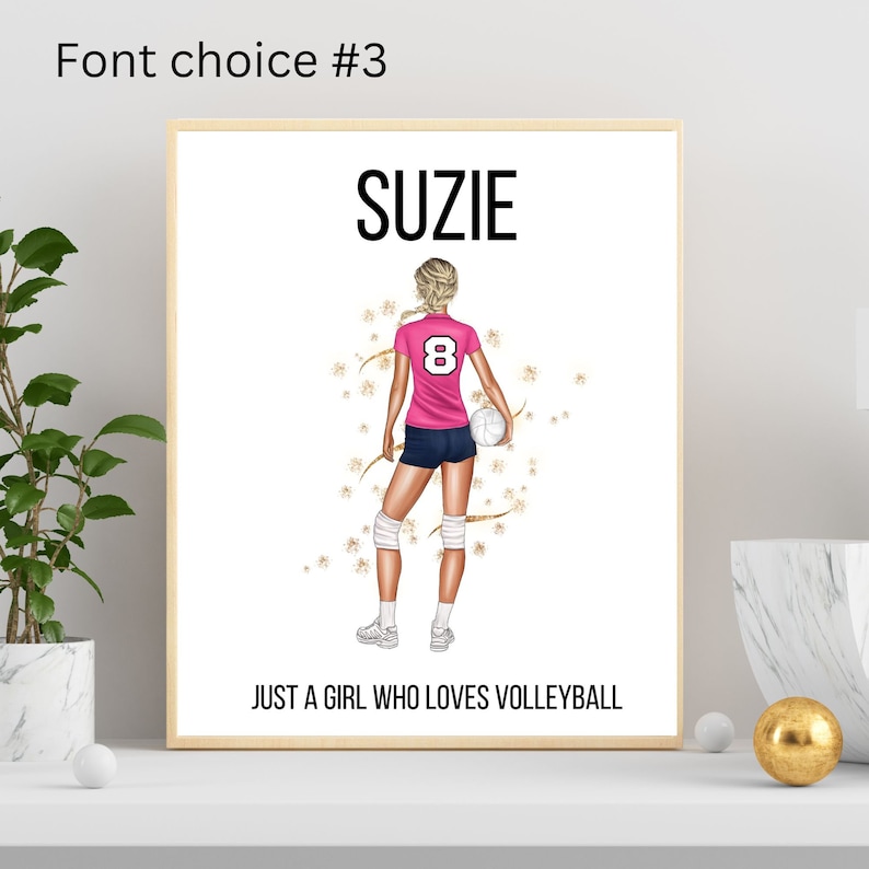 Personalized Volleyball Poster Volleyball Gift Personalized - Etsy