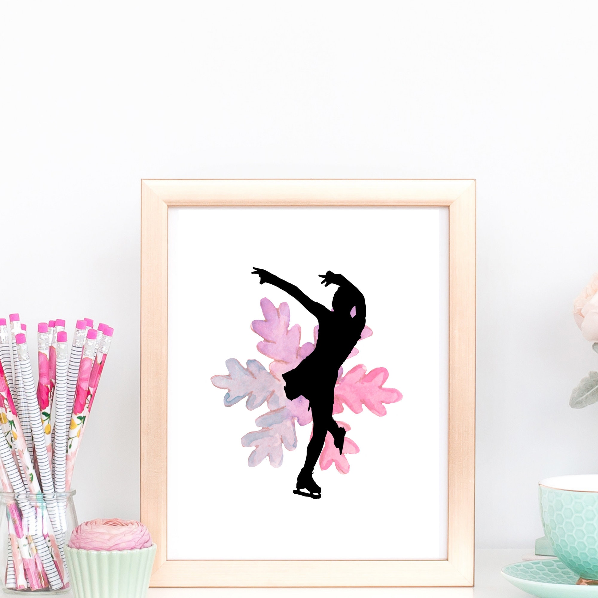 Figure Skating Poster Bundle Printable Figure Skater Artwork - Etsy