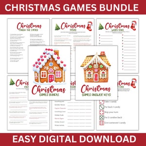 10 Printable Christmas Activities, Christmas Activity Bundle, Kid's ...