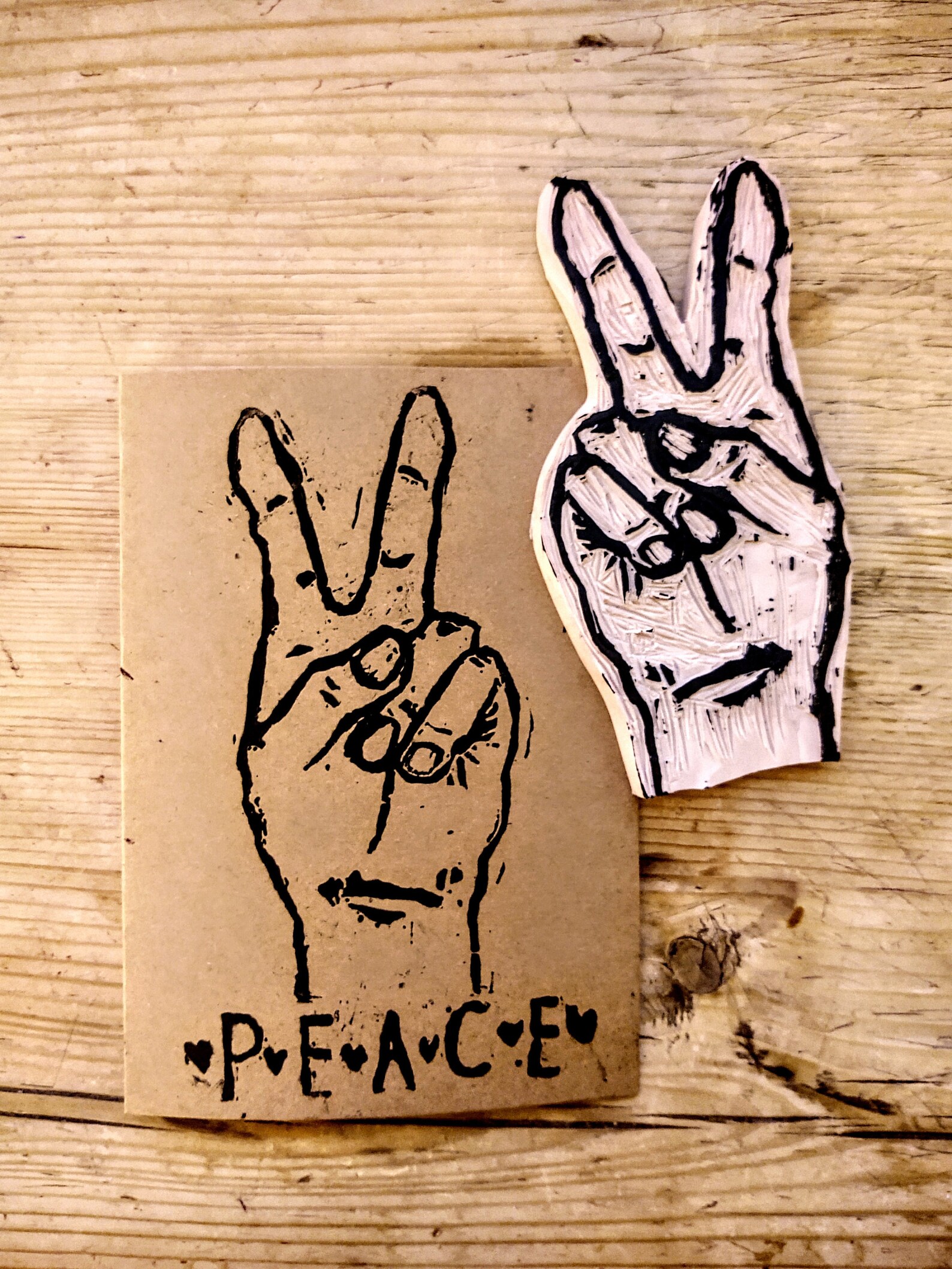 Set of 12 Peace sign cards peace sign peace sign print | Etsy