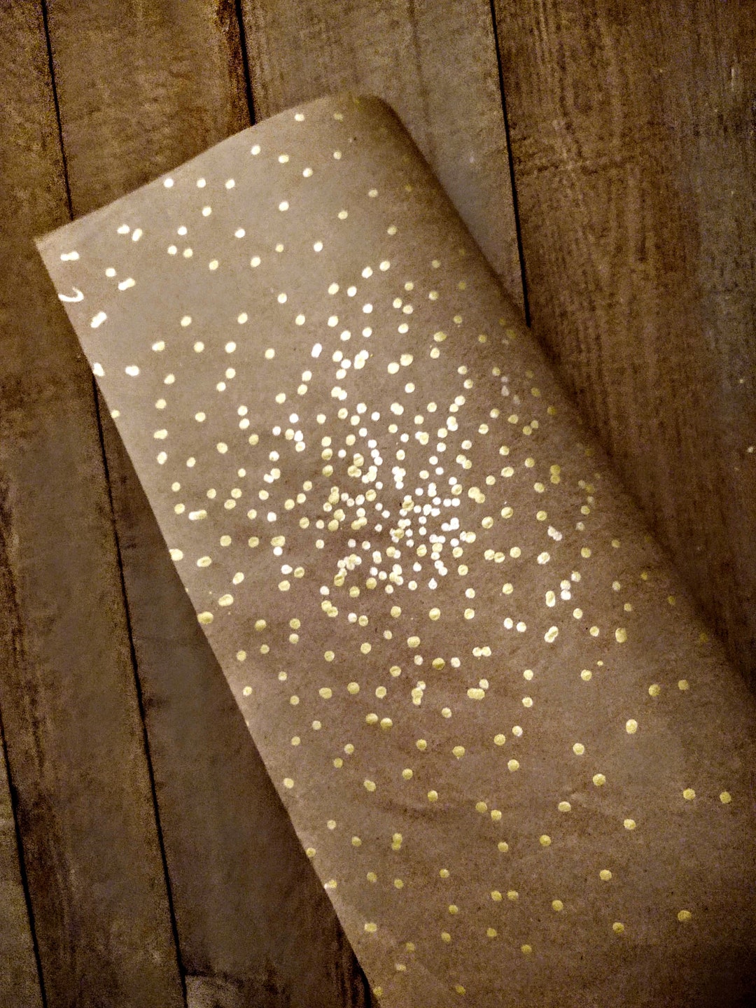 6 Ft Gold Wrapping Paper, Recycled Wrapping Paper, Kraft Wrapping Paper ...