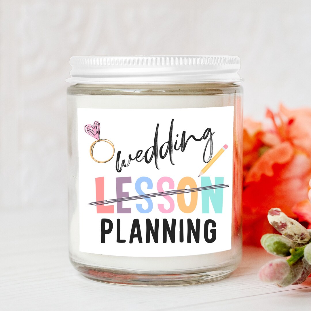 Engaged Teacher, Bride Candle, Teacher Wedding Planning Candle, Bridal ...
