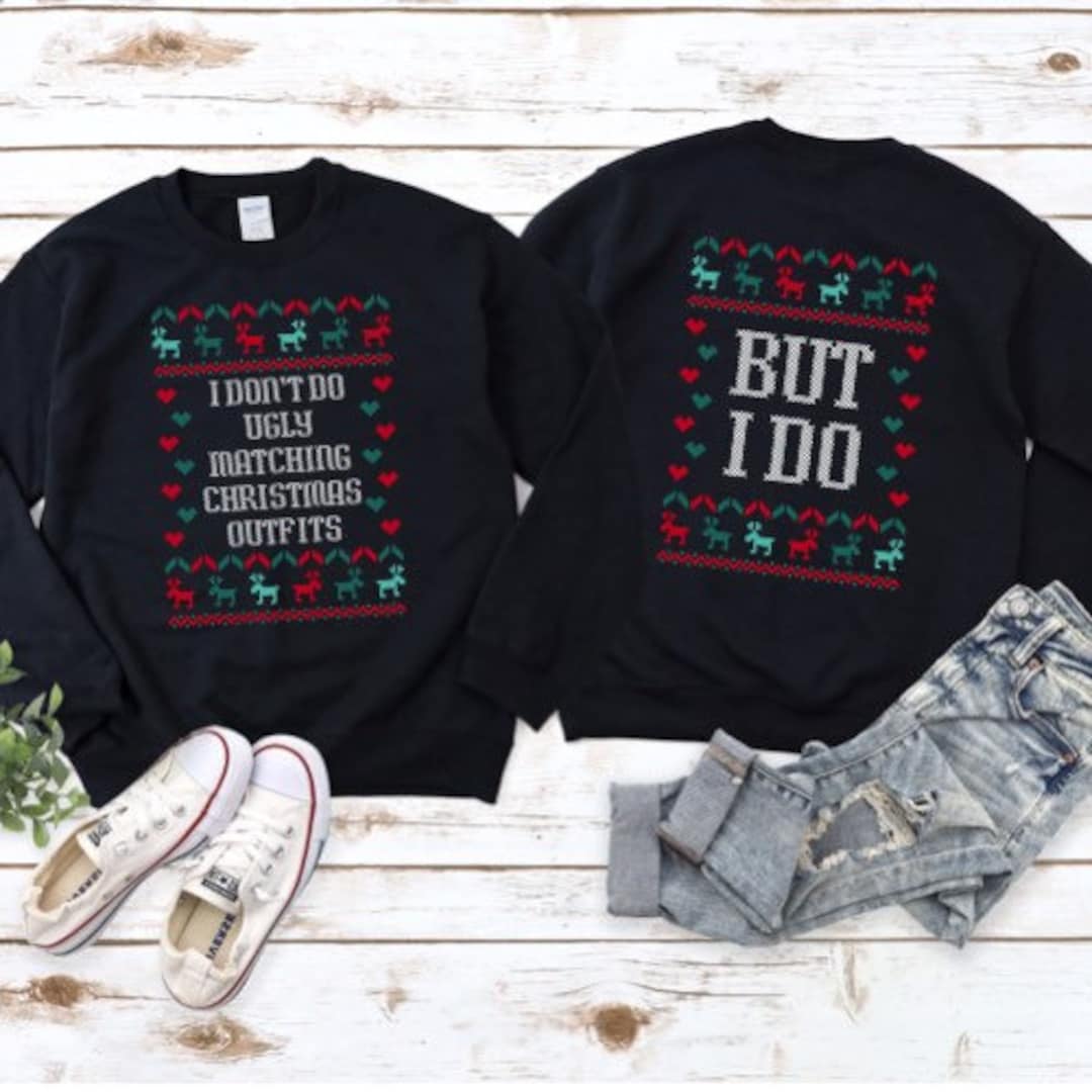 Funny Couples Christmas Sweatshirts, Couple Christmas Sweaters, Couple ...