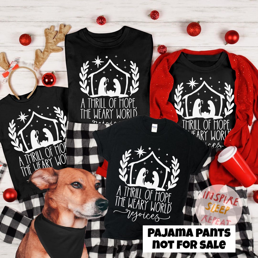 Religious Family Christmas Pajamas, Matching Christian Family Christmas ...