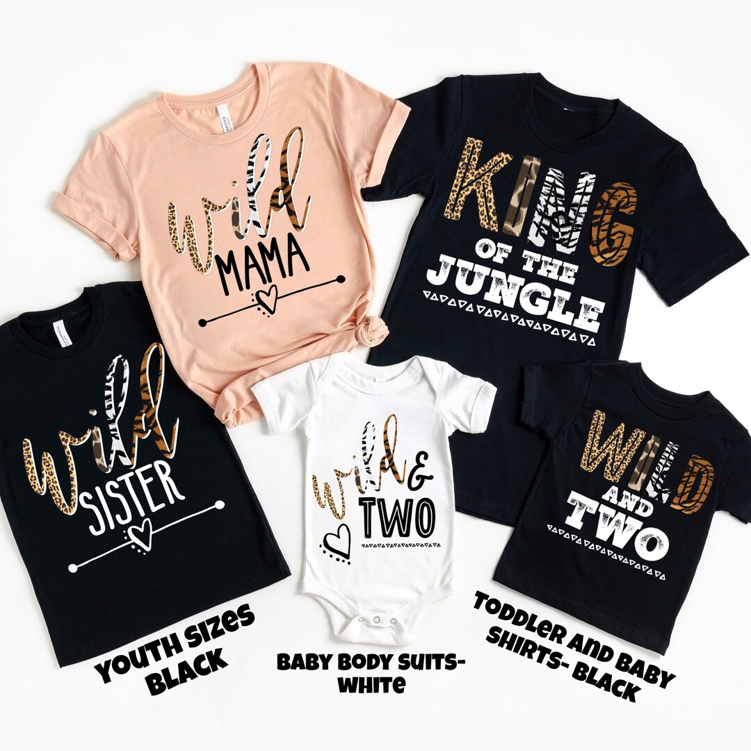 Two Wild Birthday Girl, 2nd Birthday Shirt, Family Two Wild Shirt ...