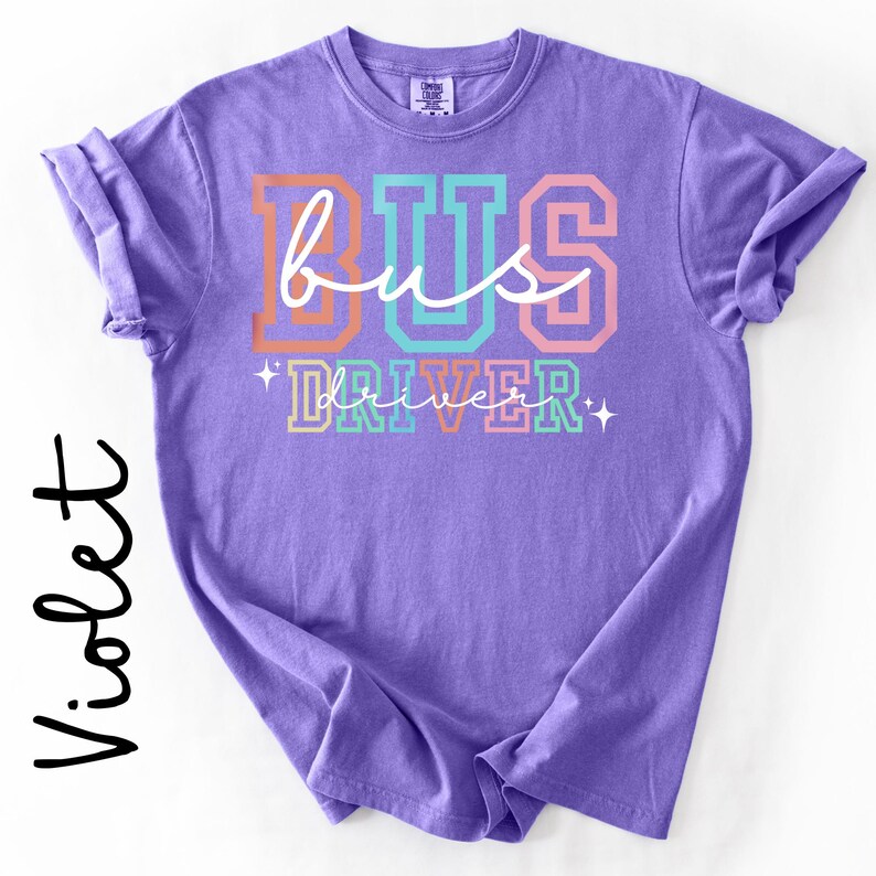 Comfort Colors Bus Driver Shirt, Bus Driver Appreciation Gift ...