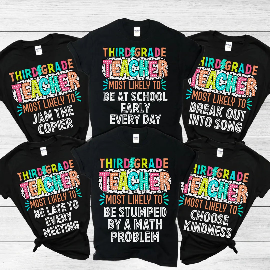 3rd Grade Teacher Shirt, Back to School Shirt, Third Grade Teacher ...