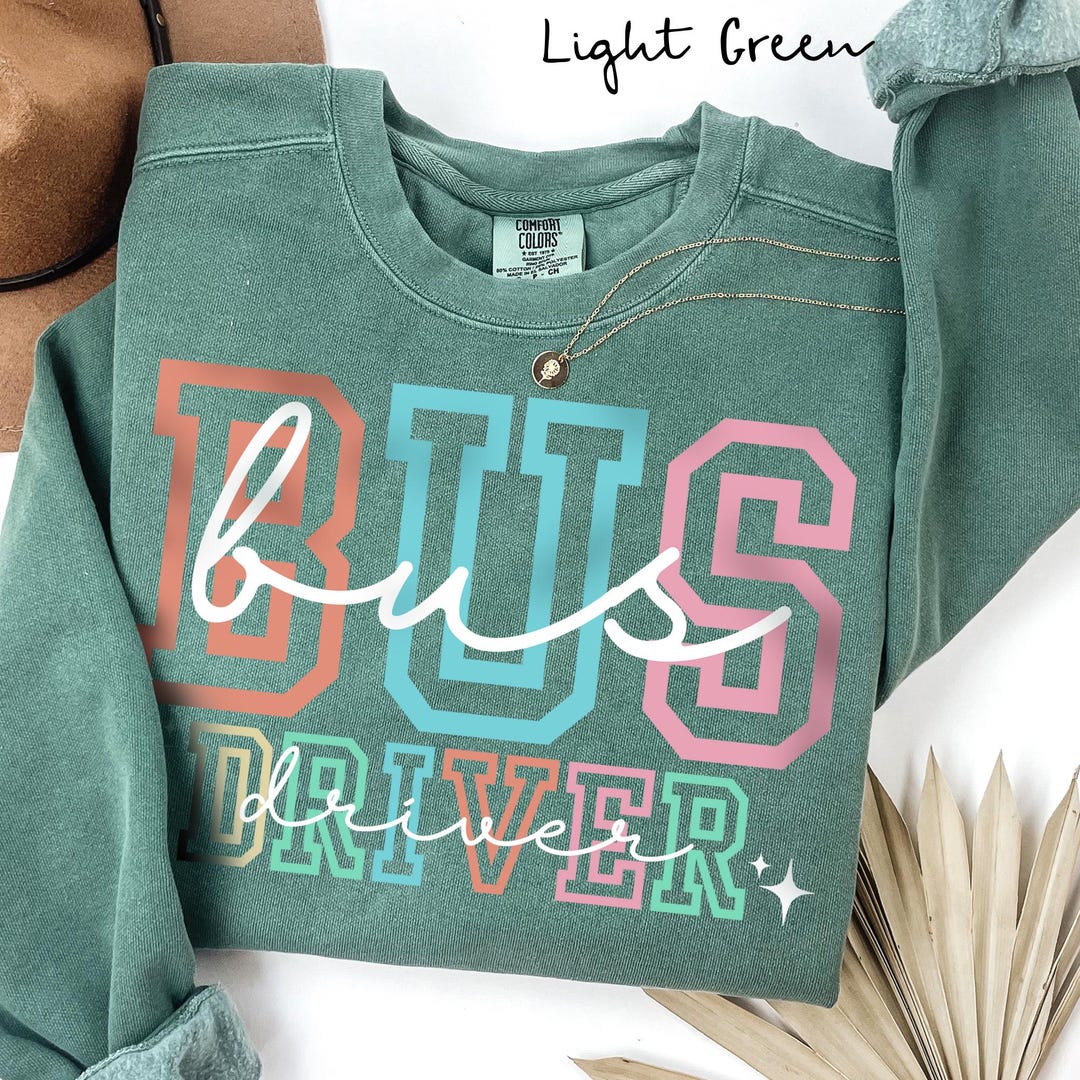Comfort Colors Bus Driver Shirt, Bus Driver Appreciation Gift ...