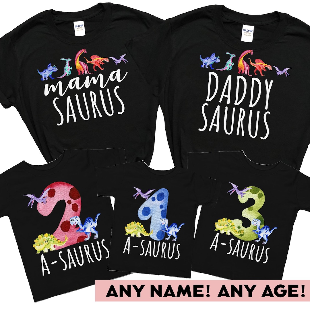 Family Dinosaur Shirts, Dinosaur Birthday, Dinosaur Shirt, Matching ...