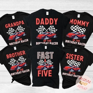 Fast and Five Birthday Shirt, Race Car Birthday Shirt, 5th Birthday ...