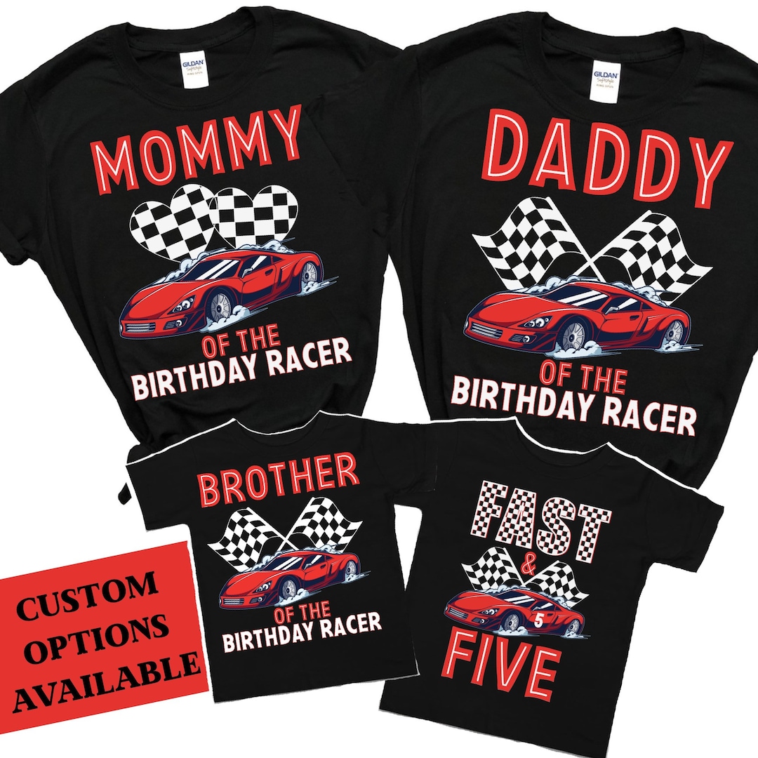 Fast and Five Birthday Shirt, Race Car Birthday Shirt, 5th Birthday ...