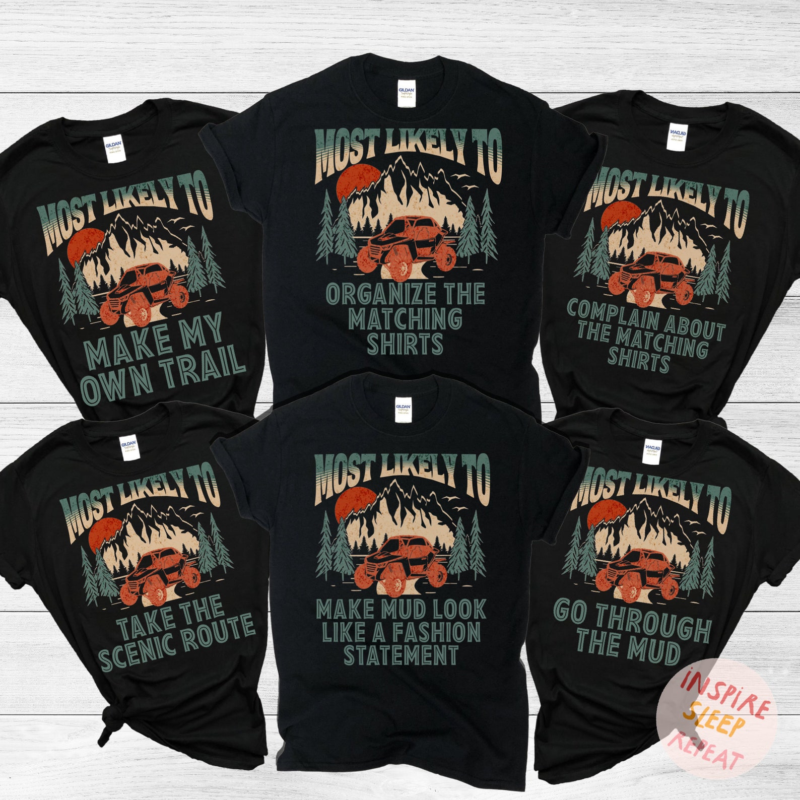 UTV Most Likely to Matching Side by Side Shirts, off Road Tshirt, SXS T ...