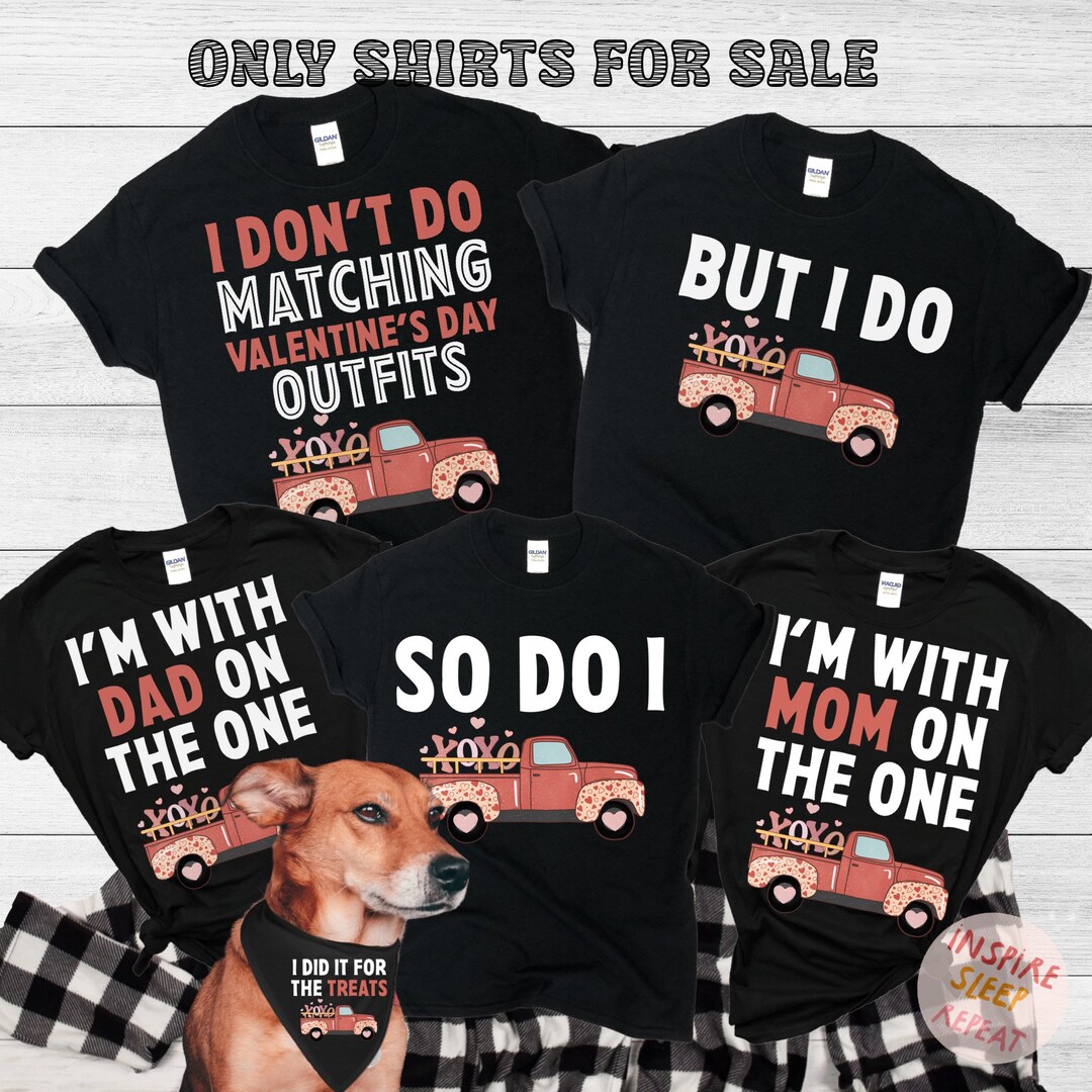 Family Group Valentine's Day Shirts, Matching Valentine Outfits Shirt ...