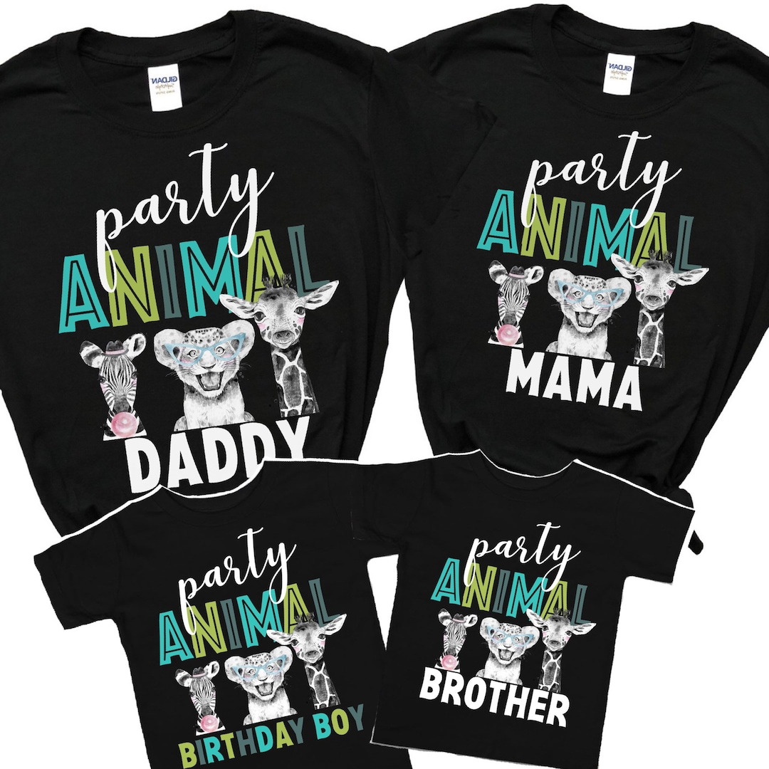 Party Animal Shirt, Zoo Birthday Party Shirts, Adult Tshirt, Toddler T ...