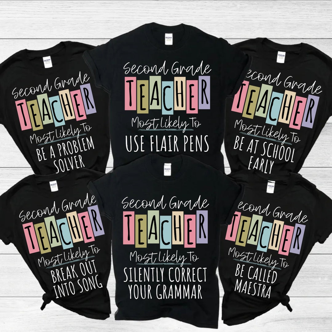 Second Grade Teacher Shirts, Team Teacher Tshirt, Back to School ...