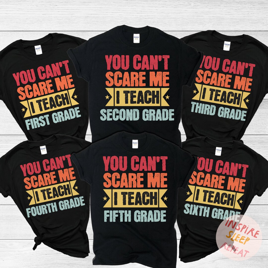 Grade Level Teacher Shirts, School Shirts, Personalized Teacher Tees ...