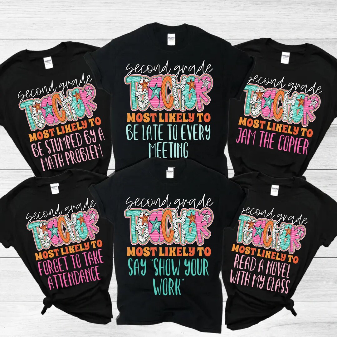 Second Grade Teacher Shirts, Team Teacher Tshirt, Back to School ...