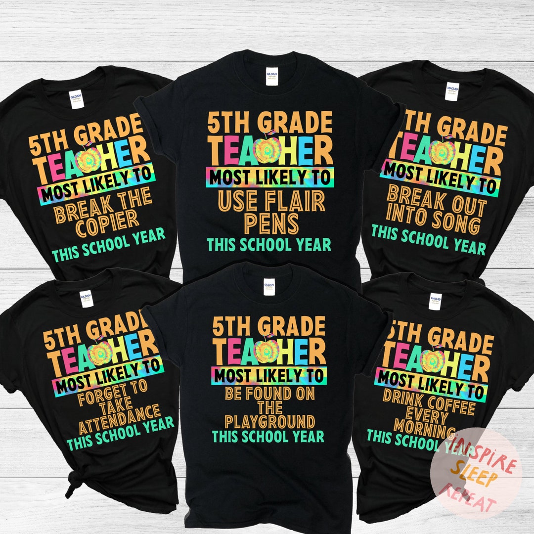 5th Grade Teacher Shirt, Back to School Shirt, Fifth Grade Teacher ...