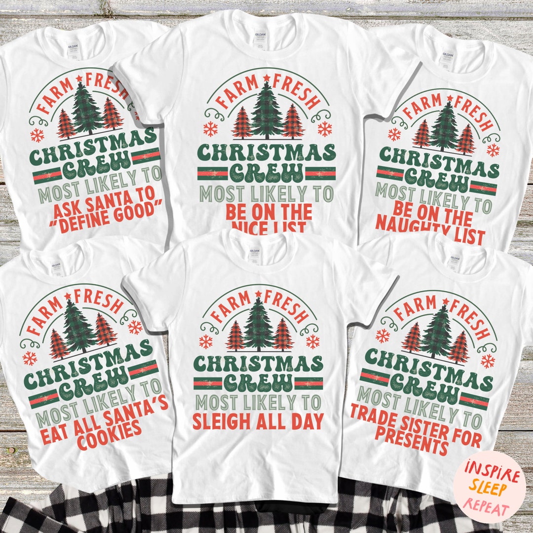 Matching Family Christmas Shirt, Most Likely to Christmas Shirt, Funny ...