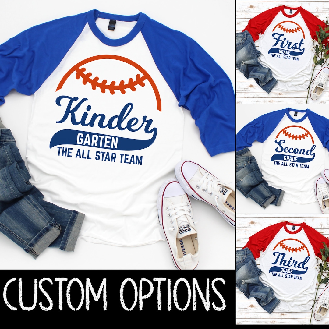 Teacher Shirts Baseball, Grade Level School Shirts, Personalized ...