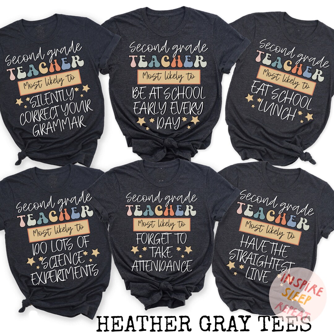 2nd Grade Teacher Shirt, Back to School Shirt, Second Grade Teacher ...
