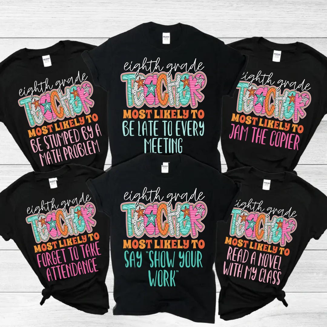 8th Grade Teacher Shirt, Back to School Shirt, Eighth Grade Teacher ...