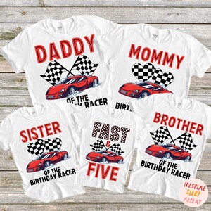 Fast and Five Birthday Shirt, Race Car Birthday Shirt, 5th Birthday ...