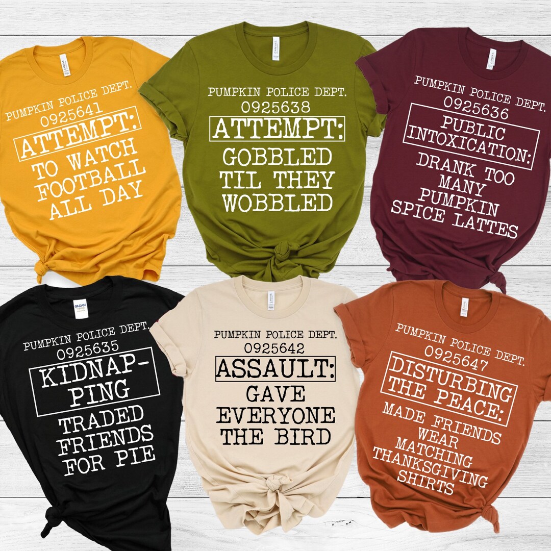 Friends Thanksgiving Shirts, Funny Matching Family Shirts, Thanksgiving ...