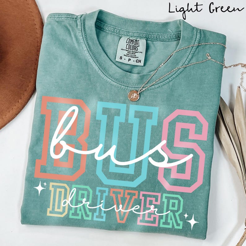 Comfort Colors Bus Driver Shirt, Bus Driver Appreciation Gift ...