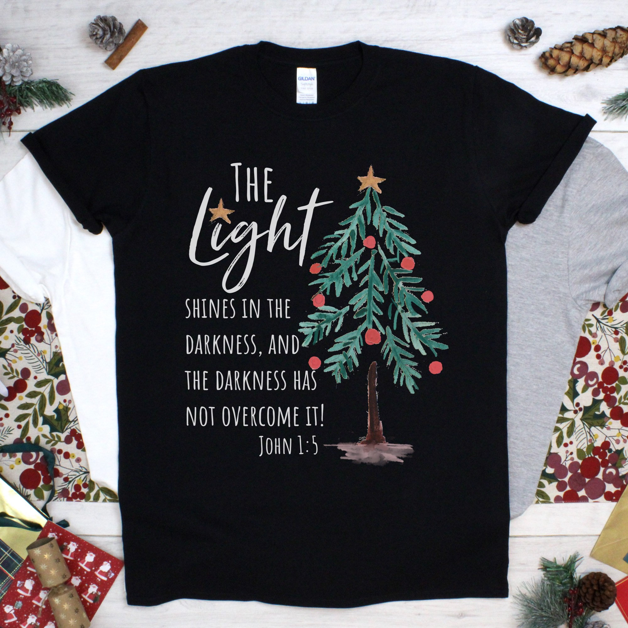 Christian Christmas, Religious T-shirt, Bible Verse Shirt, Church ...