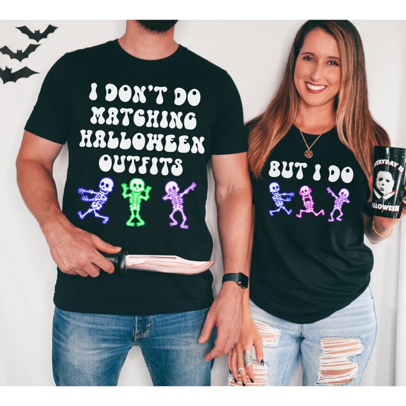 Funny Couples Halloween Shirts Couple Halloween Shirts Etsy